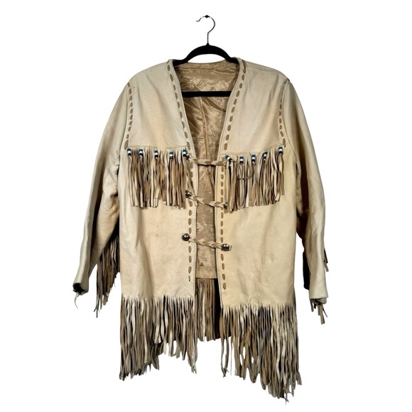 Handmade | Jackets & Coats | Vintage Native American Fringed Womens Sz ...